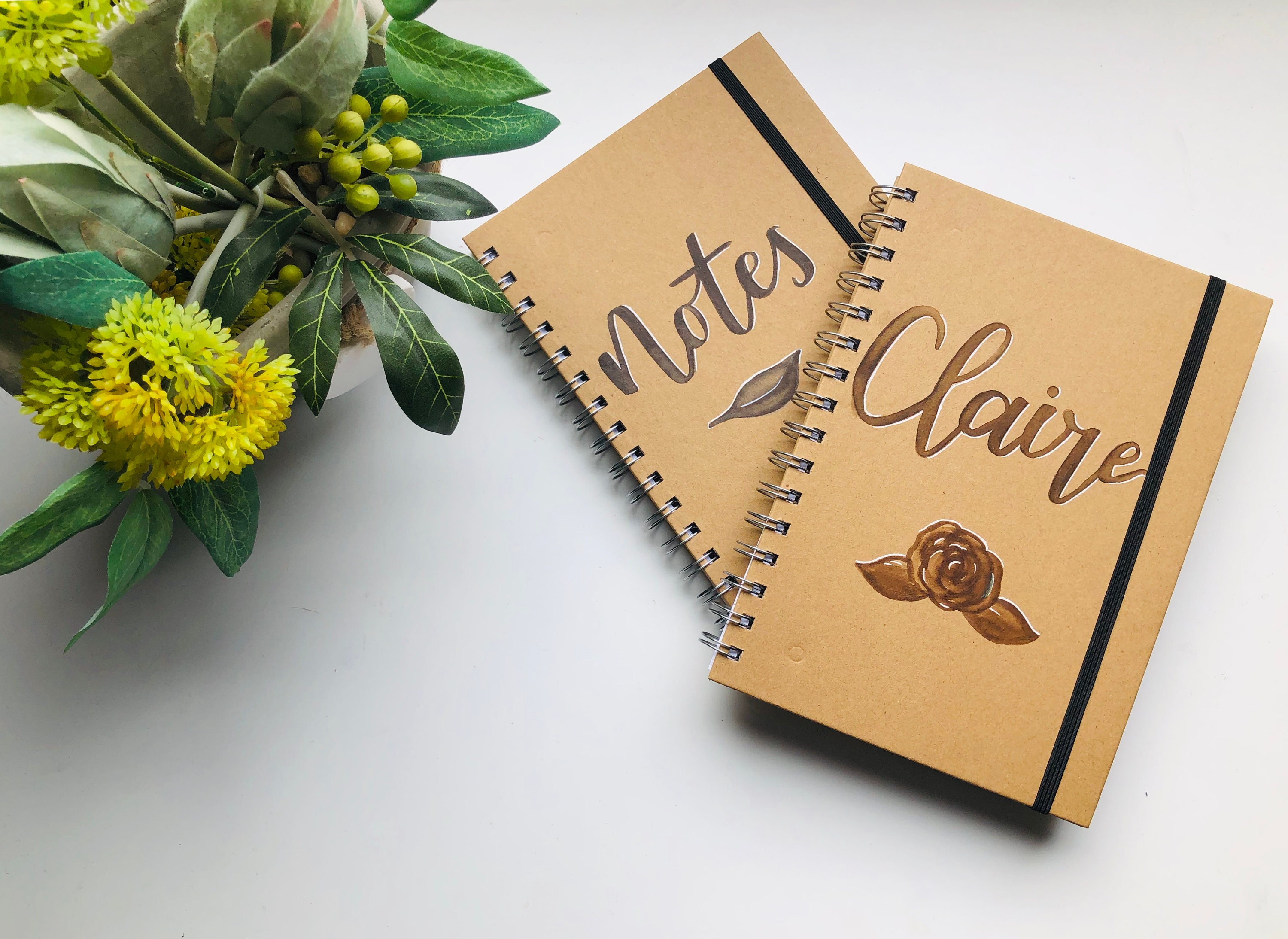 A5 Calligraphy Notebooks Personalised | Etsy