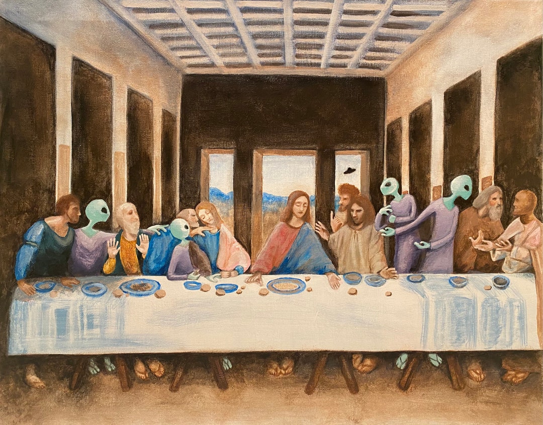 Alien Supper 8x10 Print - Etsy