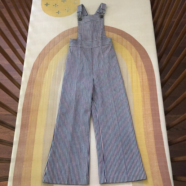 Striped Overalls - Etsy