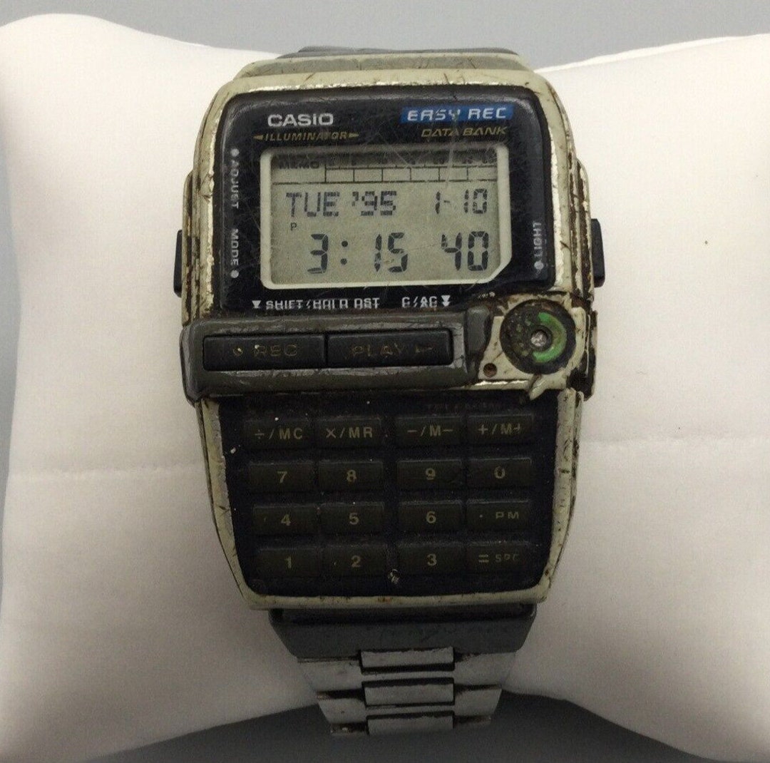 Vintage Casio Watch DBC-V500 Easy Rec Data Bank Telememo Calculator - Etsy