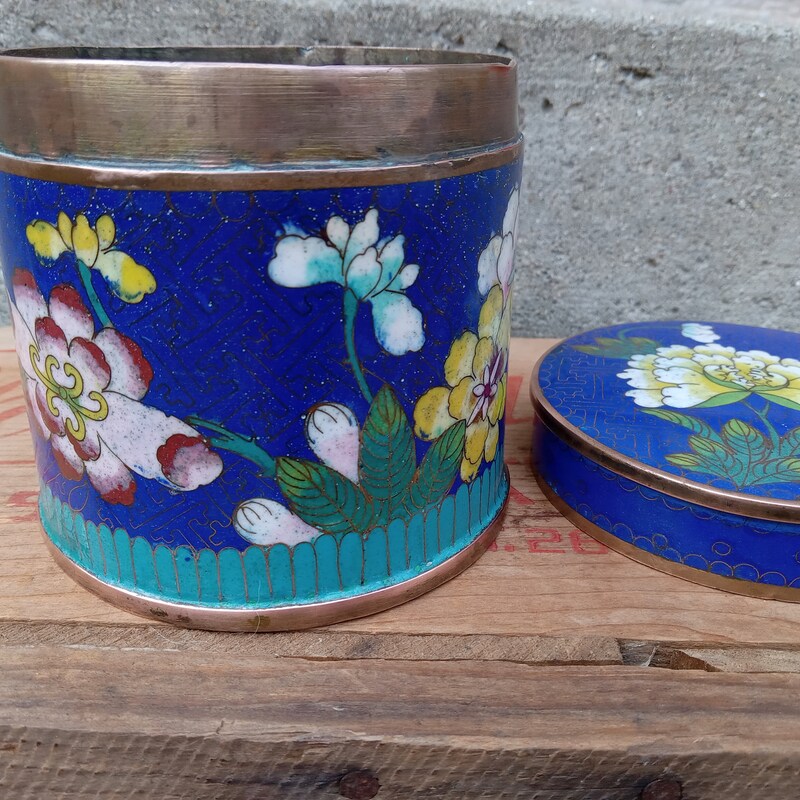 Chinese Enamel Box - Etsy
