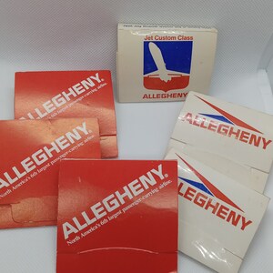 Vintage Six Sets of Four Obsolete Allegheny Airlines Promo Advertising ...