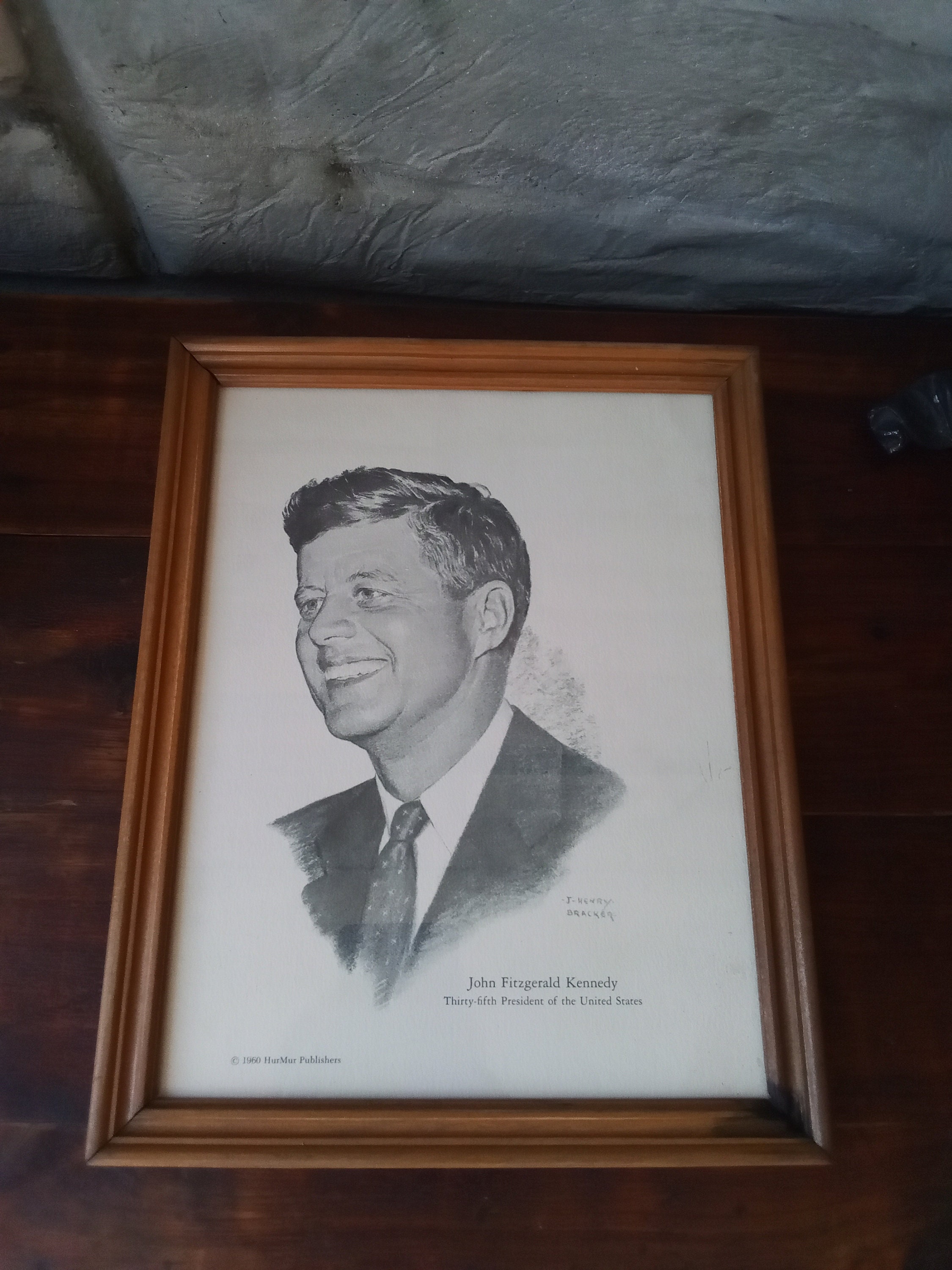1960 John F. Kennedy JFK Portrait by Hurmur Publishers - Etsy