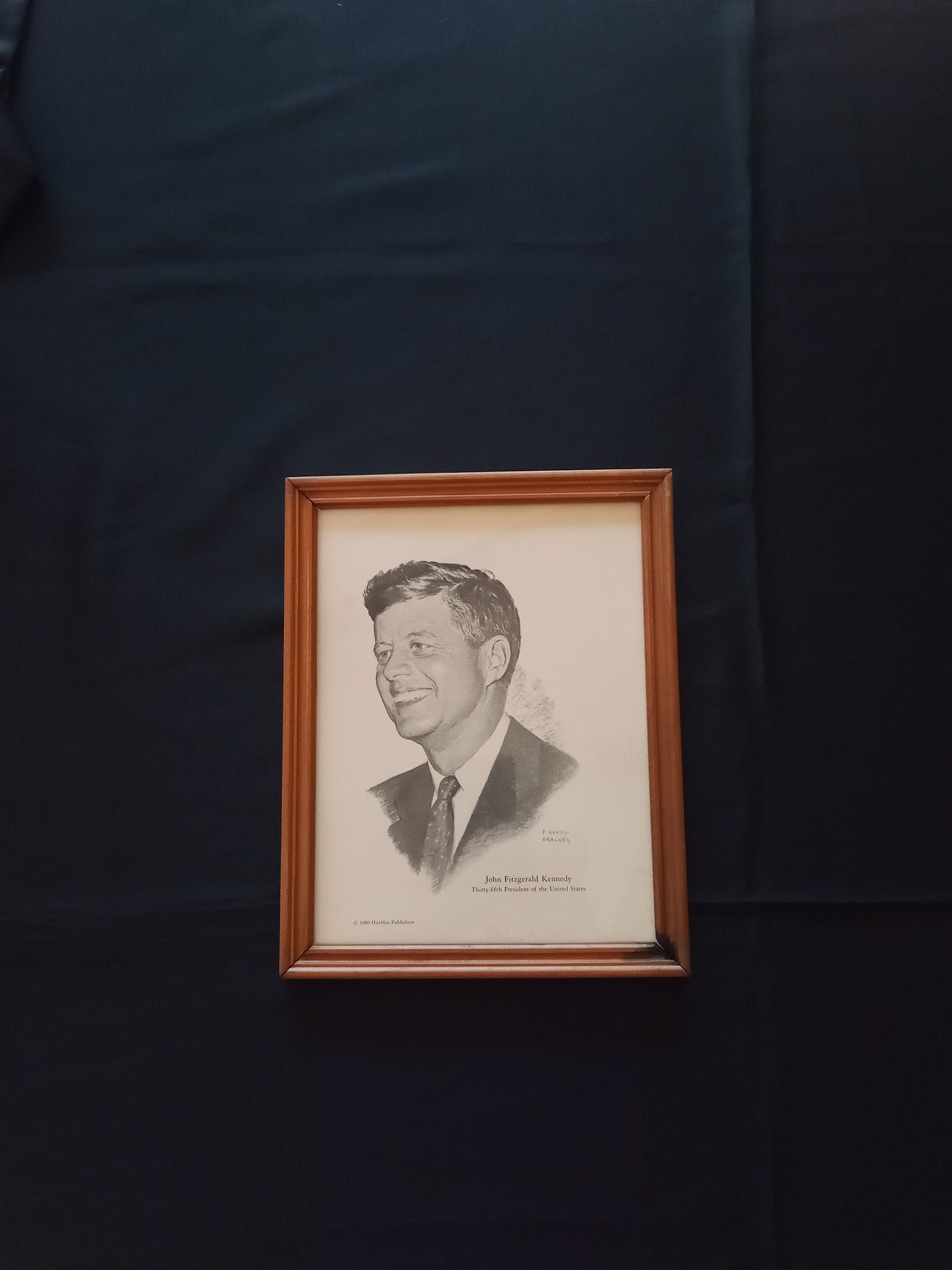 1960 John F. Kennedy JFK Portrait by Hurmur Publishers - Etsy