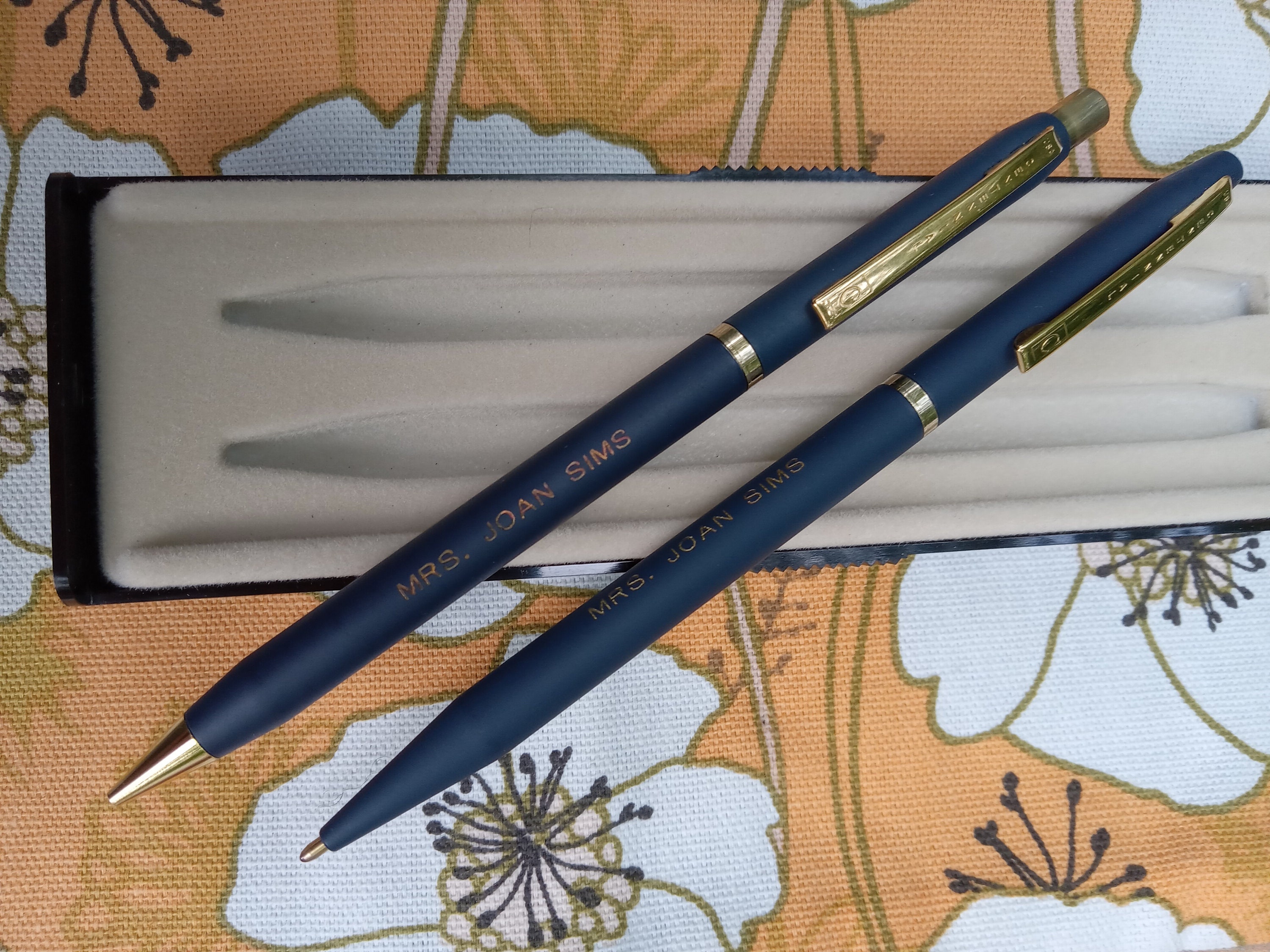 Vintage Centennial Navy and Gold Pen & Mechanical Pencil Set, Arrives ...