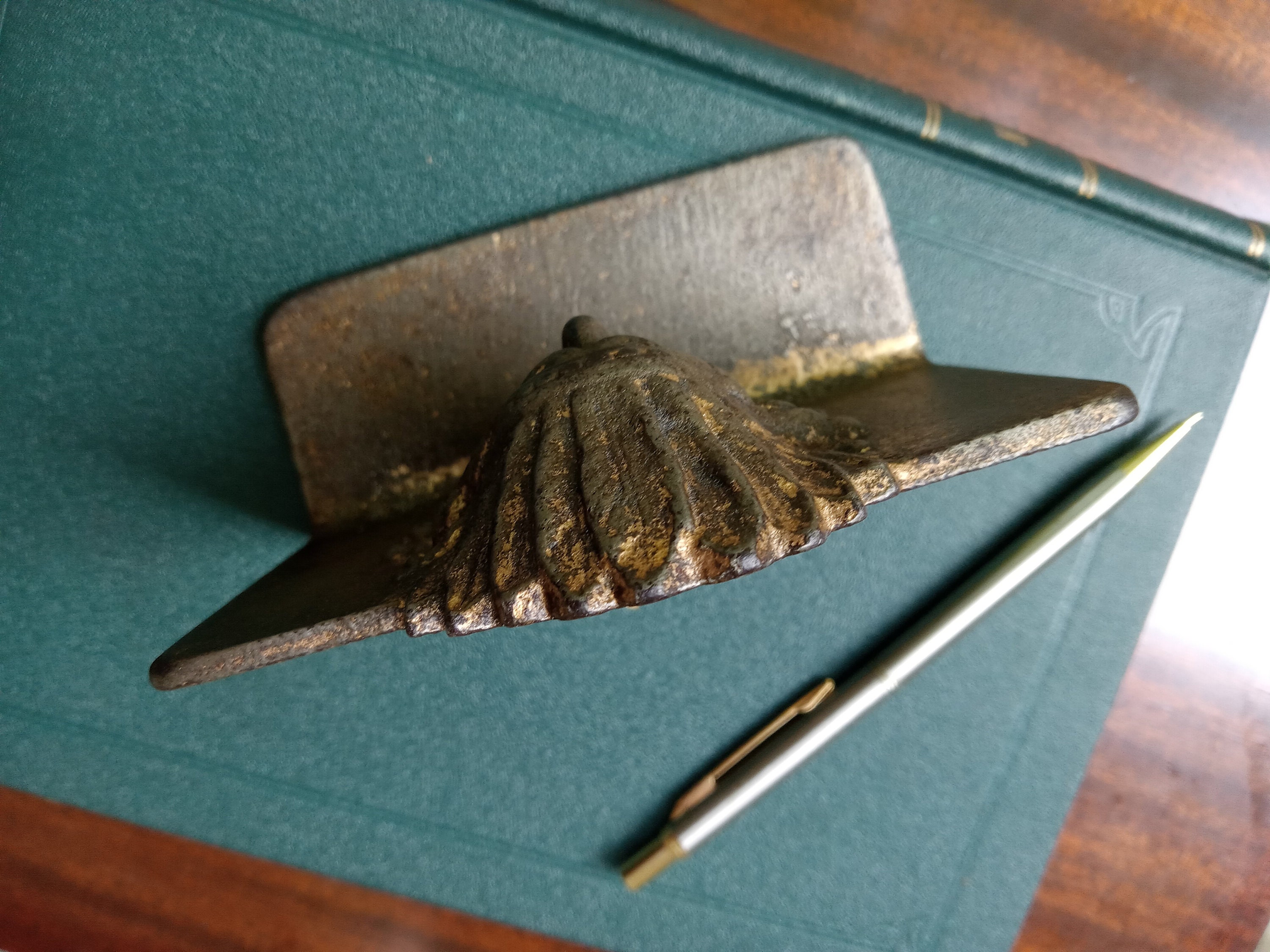 Vintage Iron Native American Indian Chief Bookend, Paperweight, or ...
