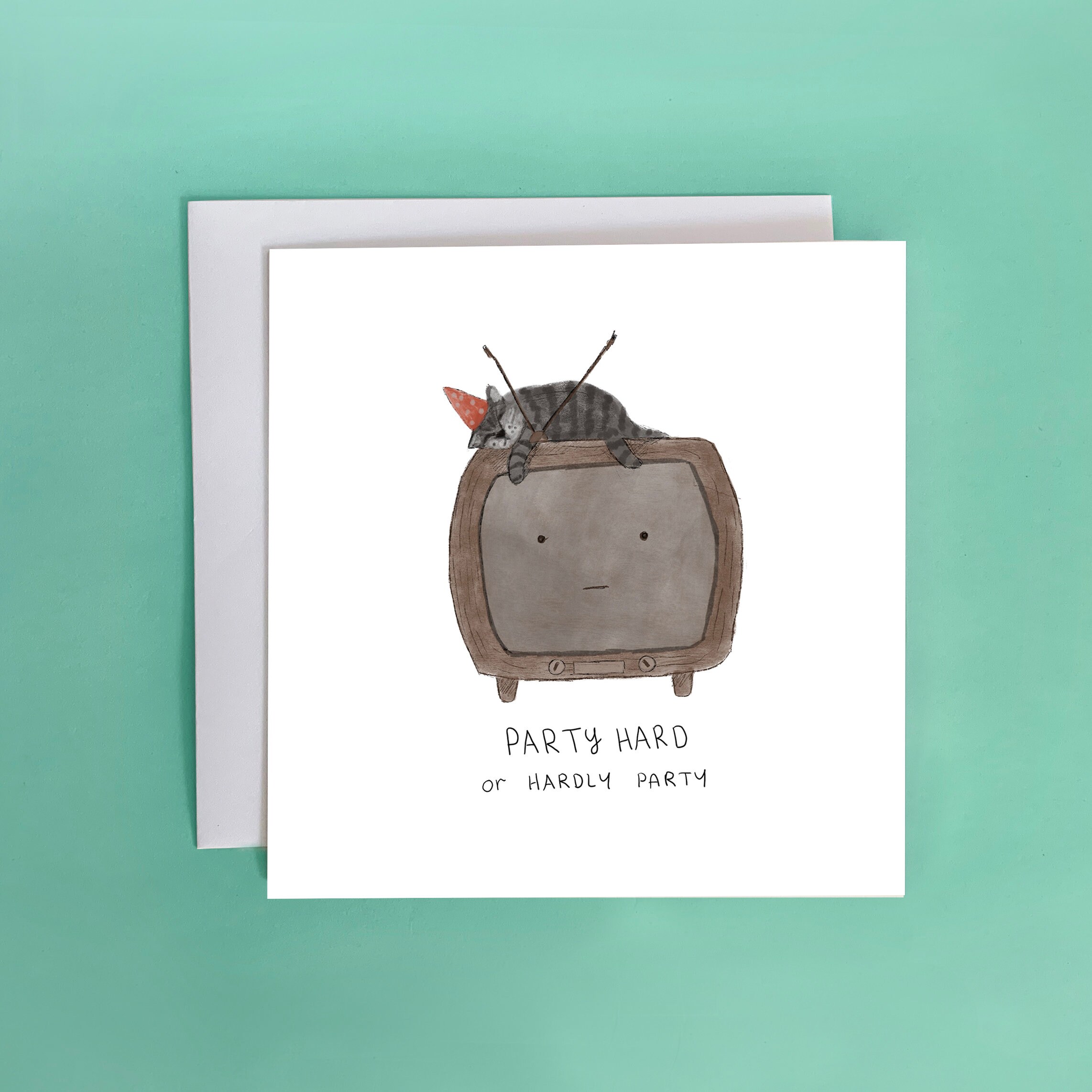 Party Hard or Hardly Party Greeting Card / Birthday Card | Etsy