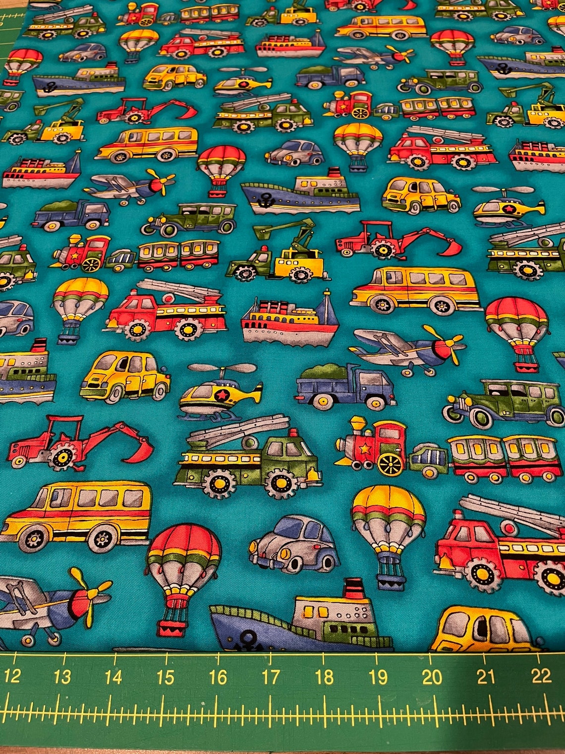 Turquoise Hollytex Screen Print by the Half Yard - Etsy