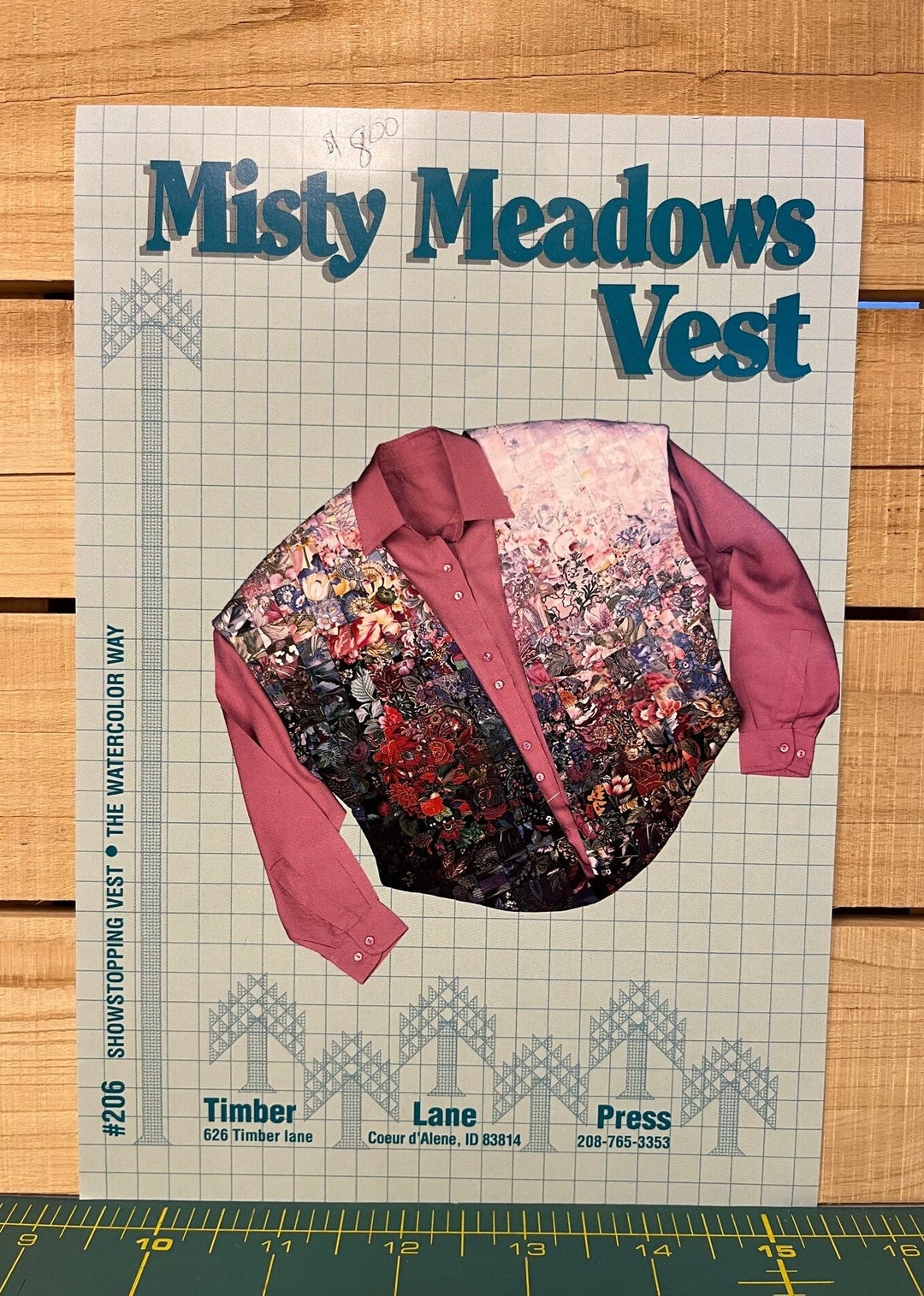 Timber Lane Press - "misty Meadows Vest" Pattern #206 - Etsy
