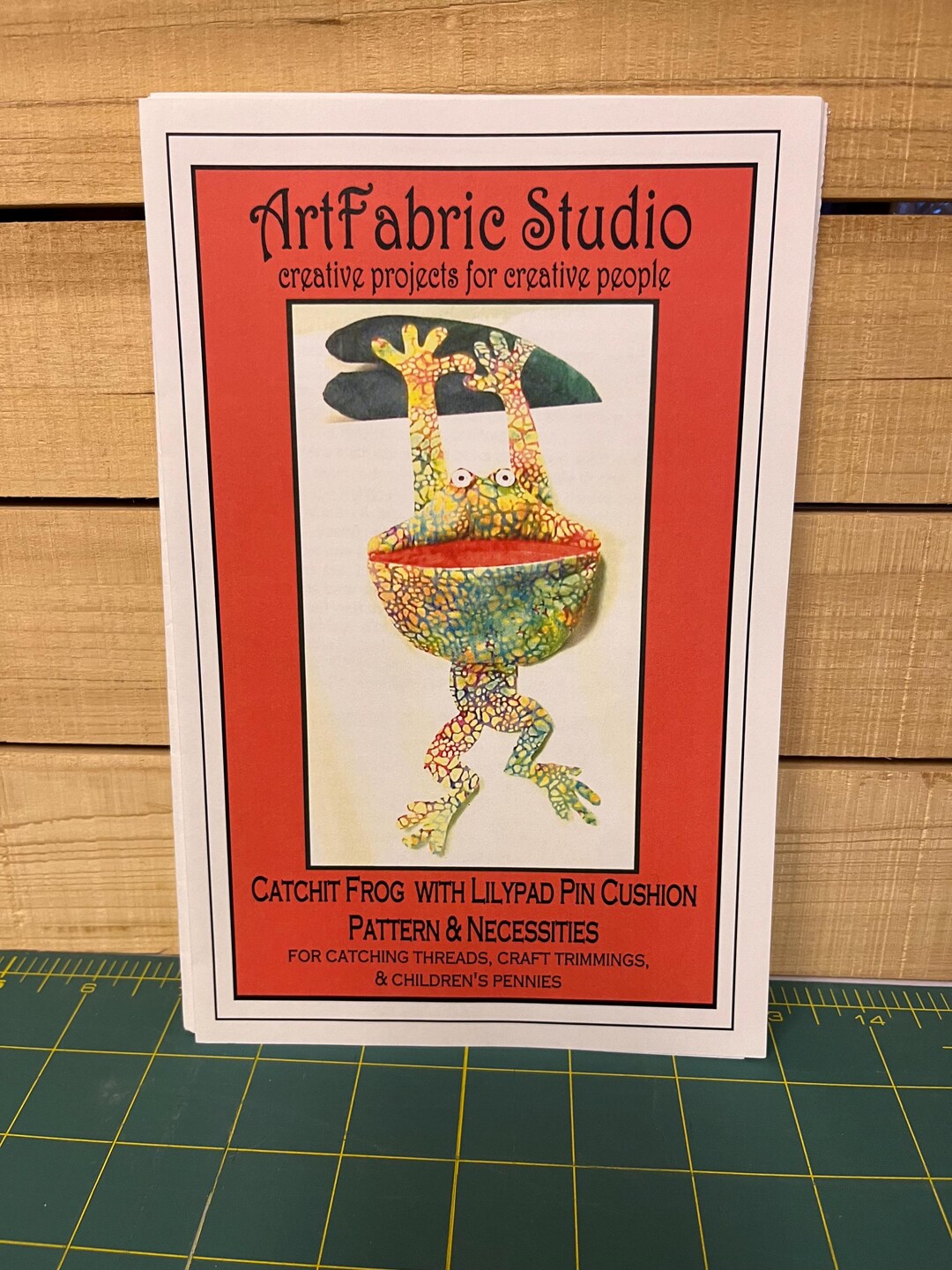 Art Fabric Studio "catchit Frog With Lily P Ad Pin Cushion" Pattern ...