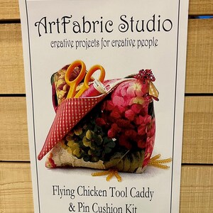 Artfabric Studio flying Chicken Tool Caddy & Pincushion Kit Designed by ...