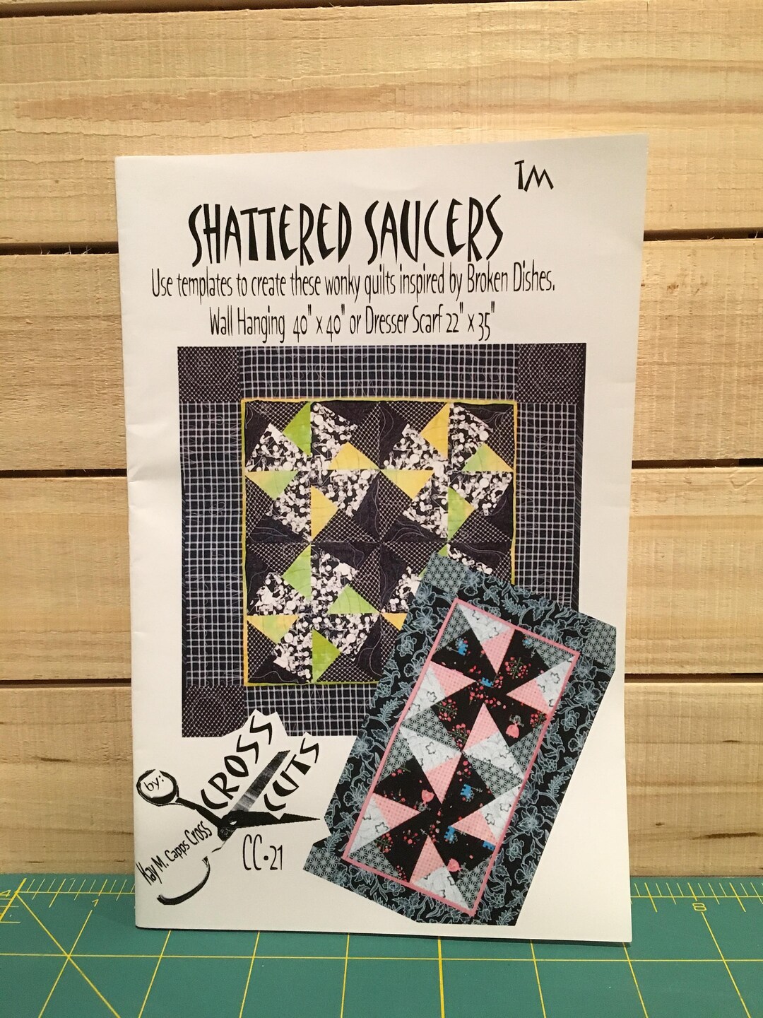 Cross Cuts "shattered Saucers" Wall Hanging Pattern - Designed by Kay M ...