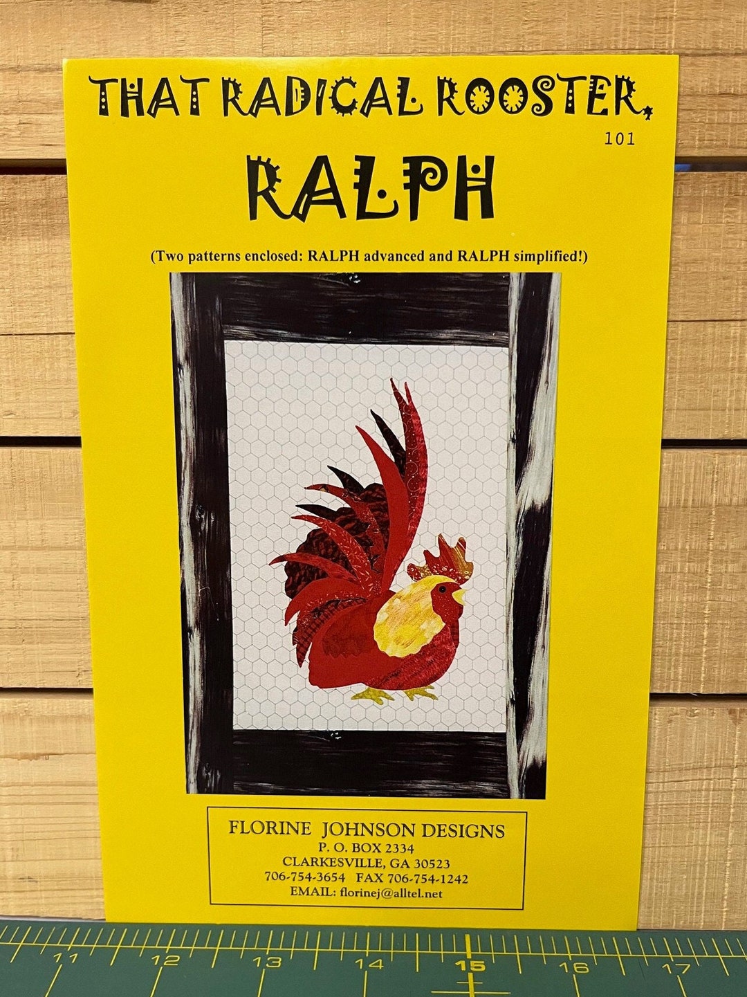 Florine Johnson Designs that Radical Rooster Ralph Wall Hanging Pattern ...