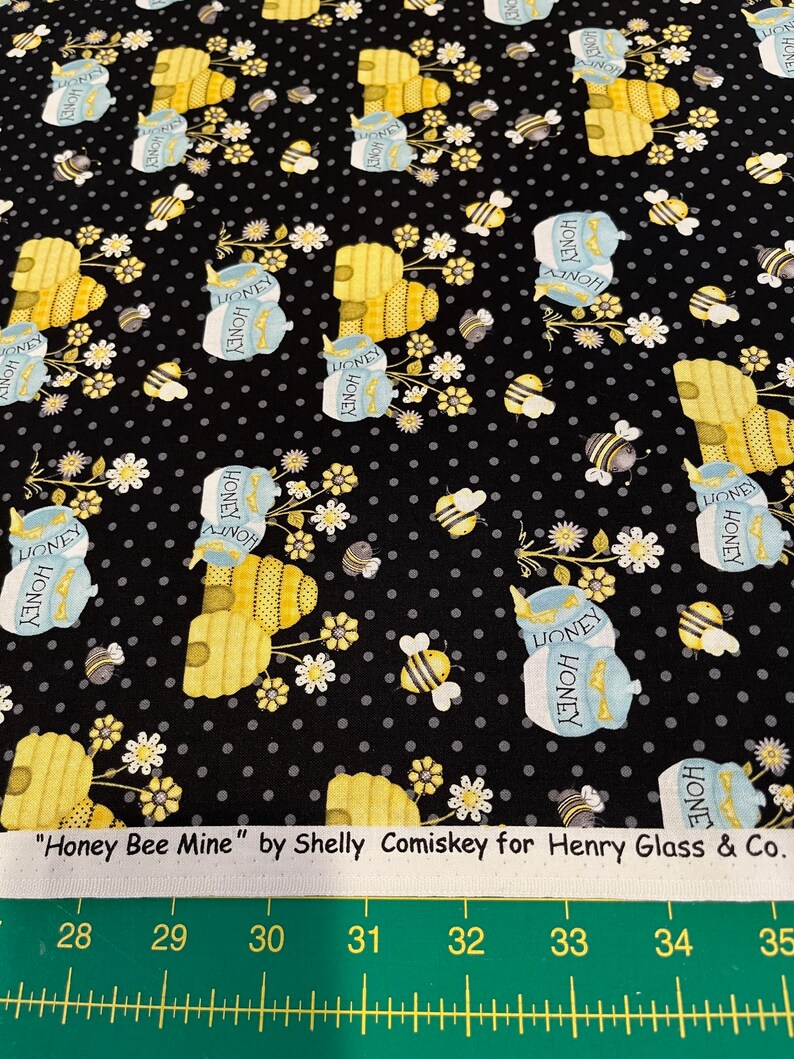 Honey Bee Mine Designed by Shelly Comiskey for Henry Glass & Co Fabrics ...