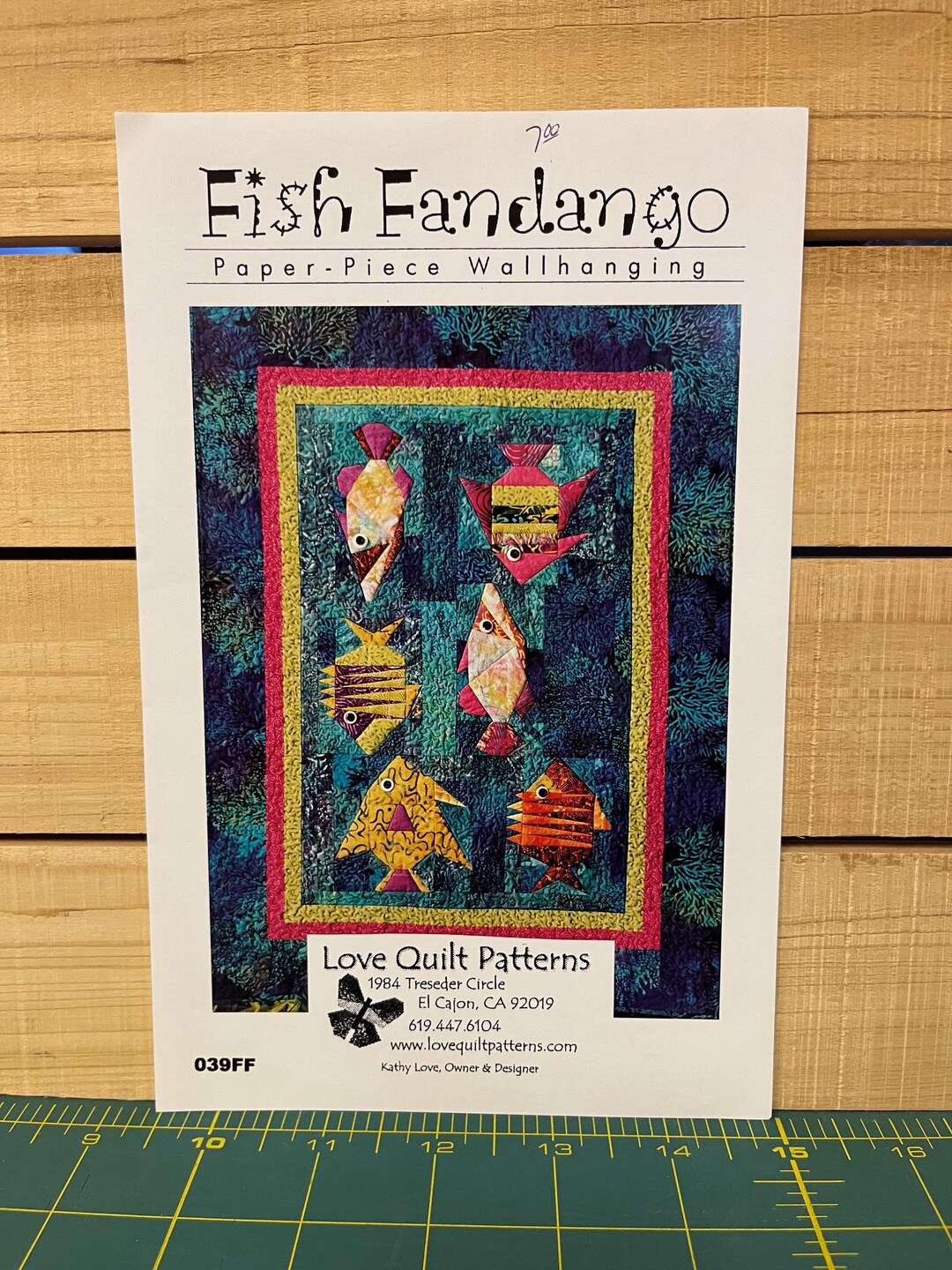 Love Quilt Patterns "fish Fandango" Wallhanging Pattern #039FF ...