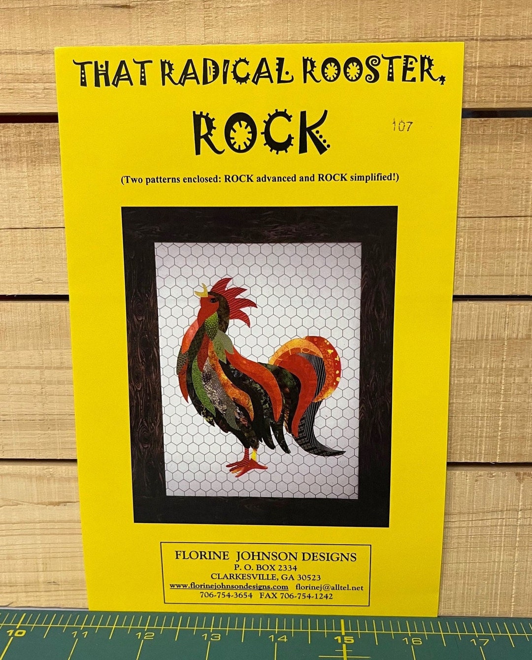 Florine Johnson Designs - "that Radical Rooster Rock" Wall Hanging ...