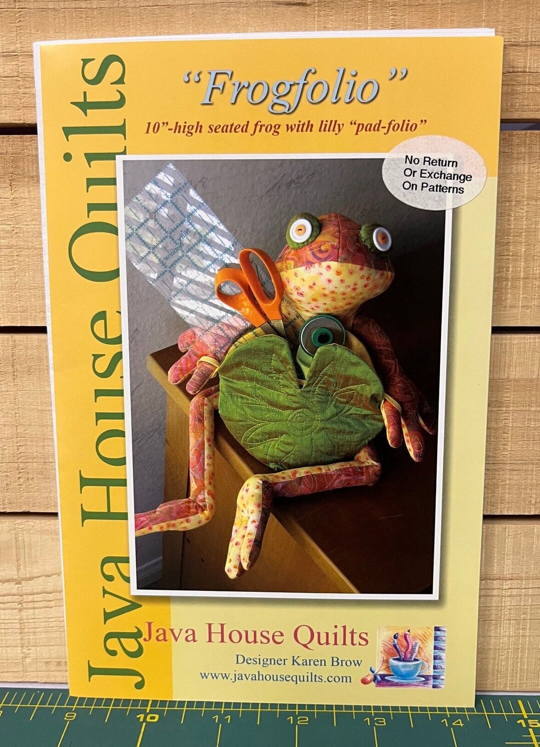 Java House Quilts - "frogfolio" Pattern - Designed by Karen Brow - Etsy