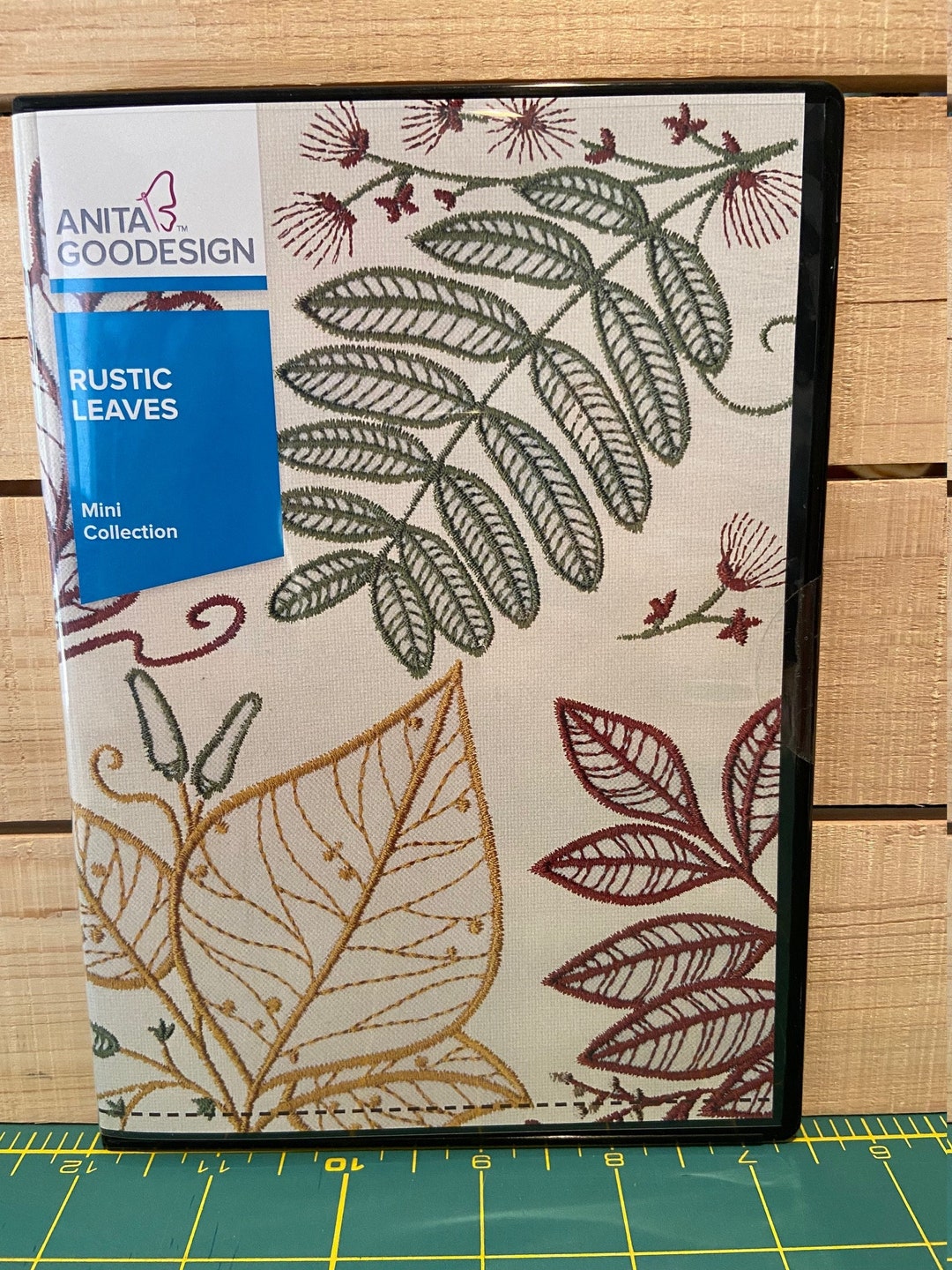 Anita Goodesign - Mini Collection "rustic Leaves" Machine Embroidery CD ...