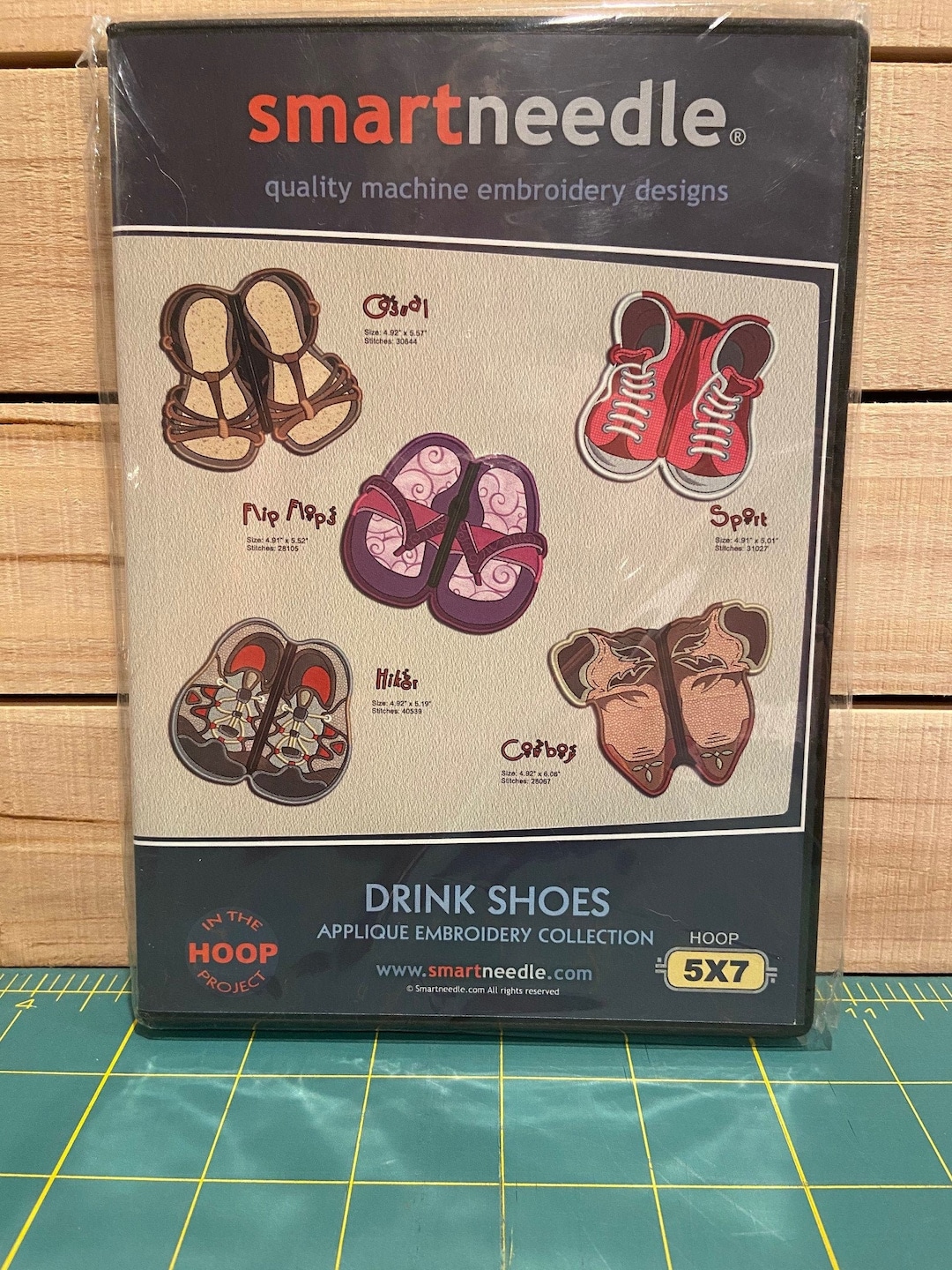 Smartneedle - Drink Shoes Applique Embroidery Collection - Machine ...