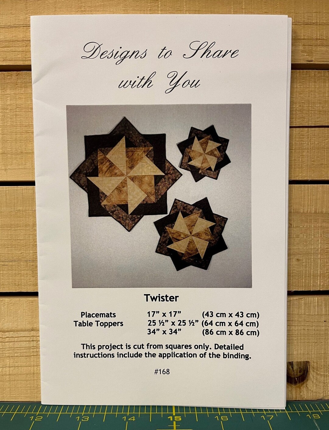 Designs to Share With You twister Placemat and Table Topper Pattern ...