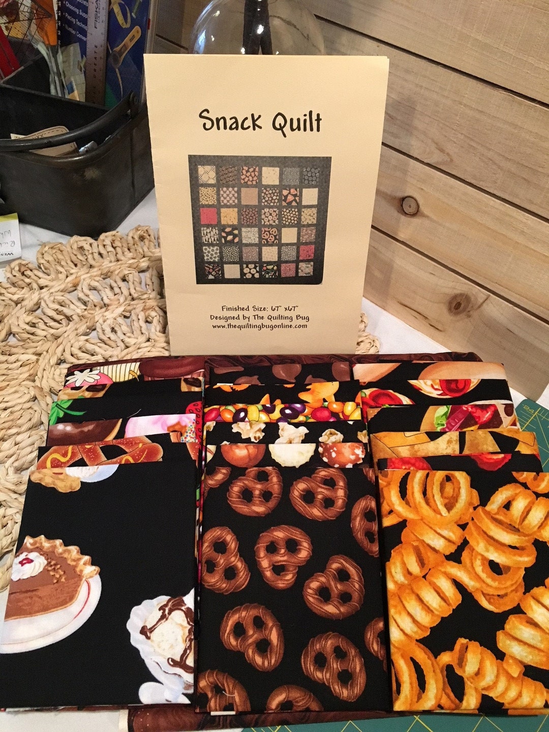 The Quilting Bug "snack Quilt" Kit - Finished Size 67" X 67" - Etsy