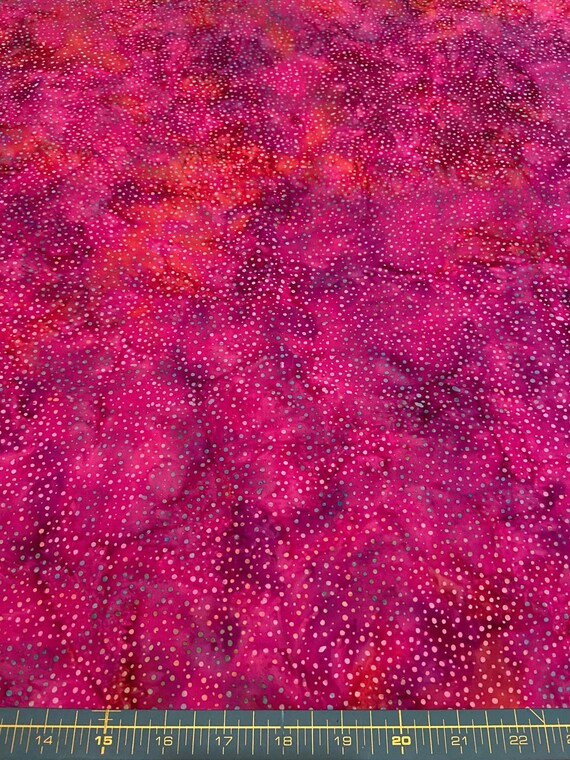 Purple and Rust Batik Fabric by the Half Yard - Etsy
