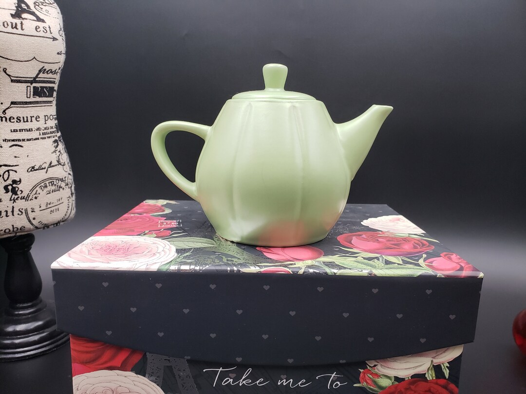 Vintage MSRF Design Studio Green Teapot 4 1/2 X 7 - Etsy