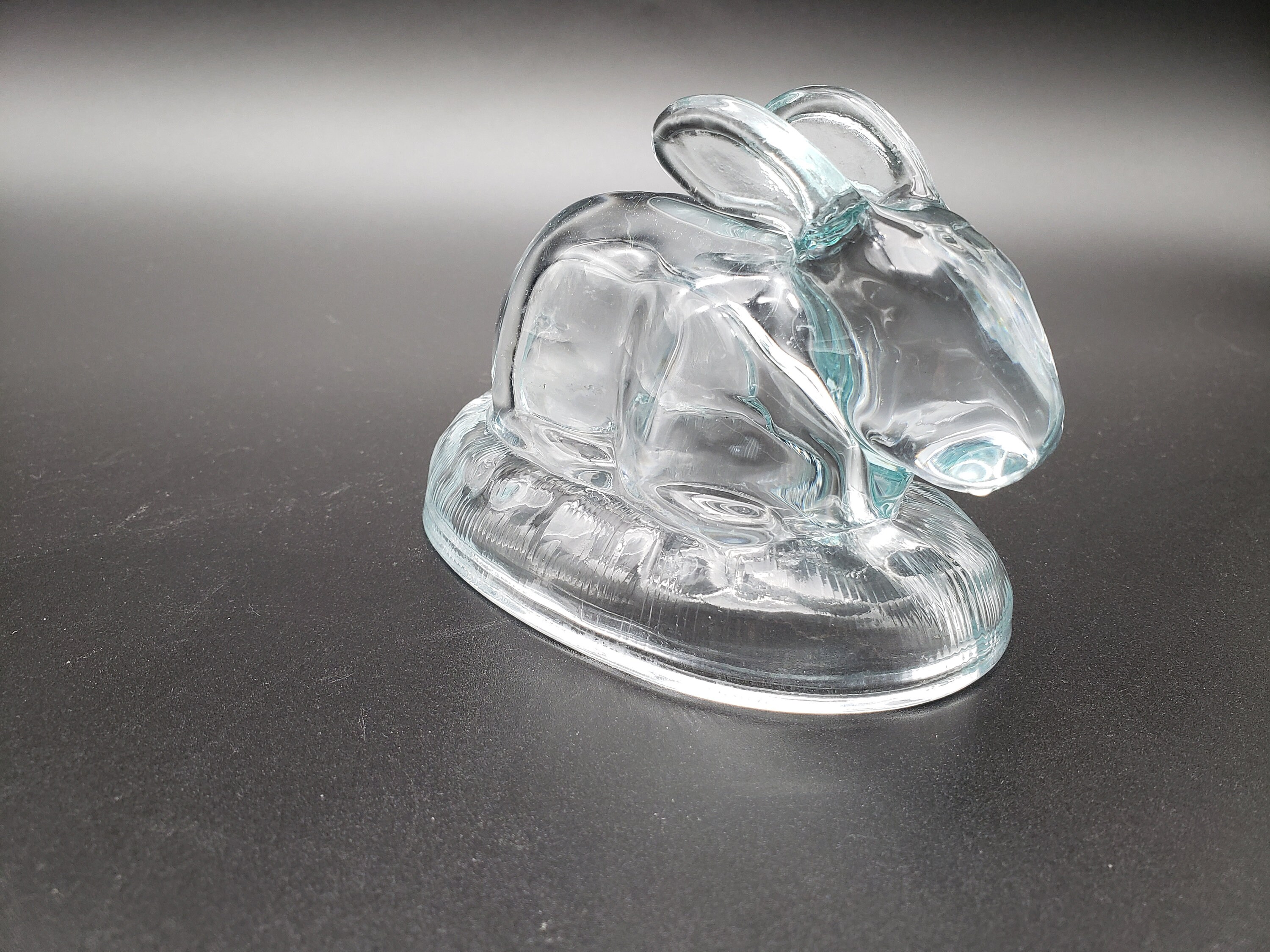 Cute Glass Bunny Figurine - Etsy