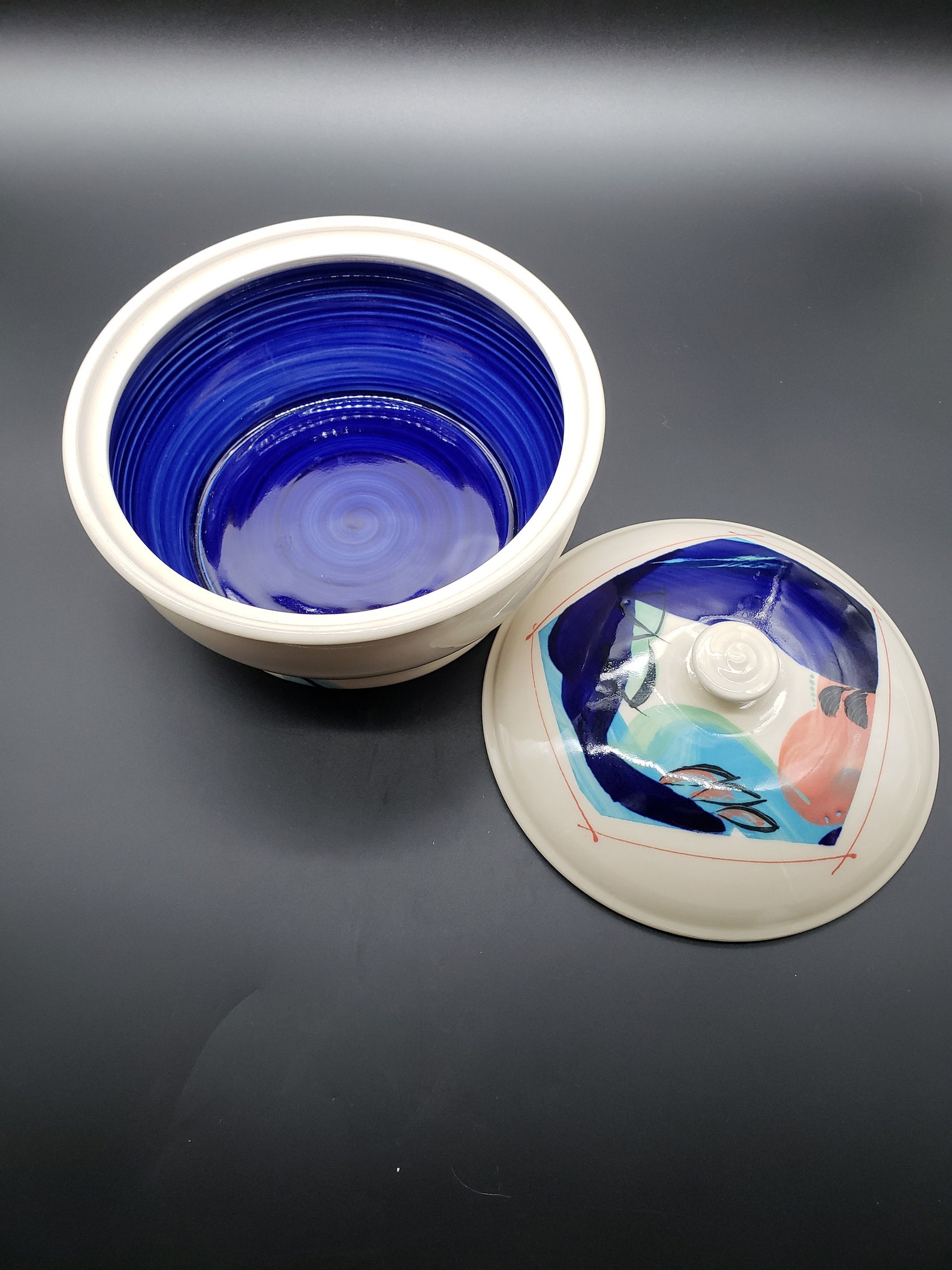 Beautiful Ceramic Pot With Lid. - Etsy