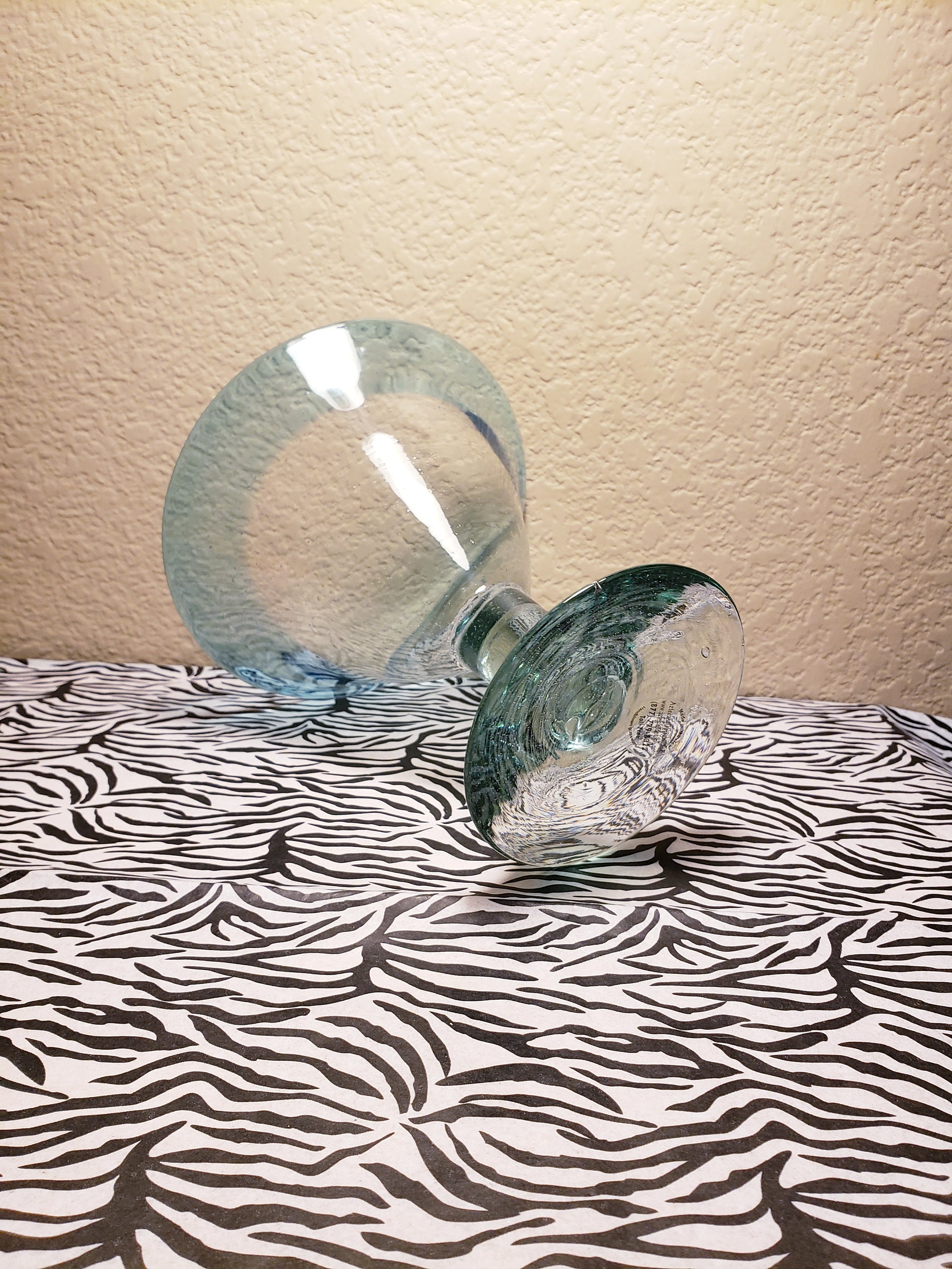 Aztecas Design Copa Conica 18 Oz Margarita Glass Hand Blown Made in ...