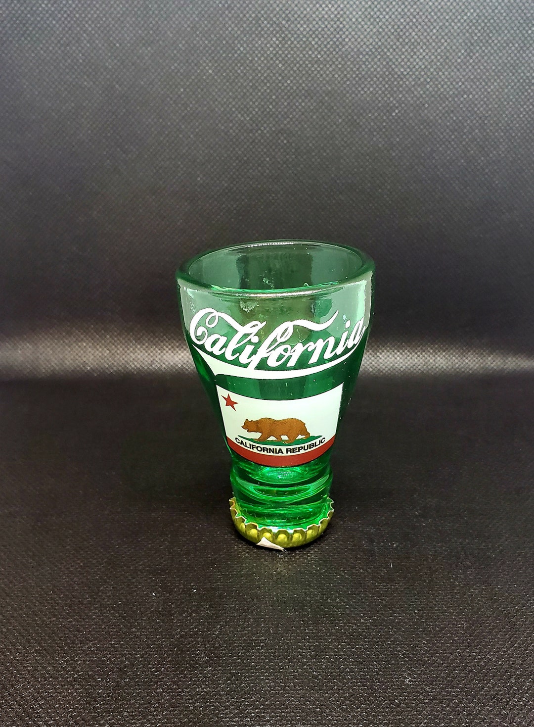 California Shot Glass Shaped Like the Top of a Bottle. Vintage New. - Etsy