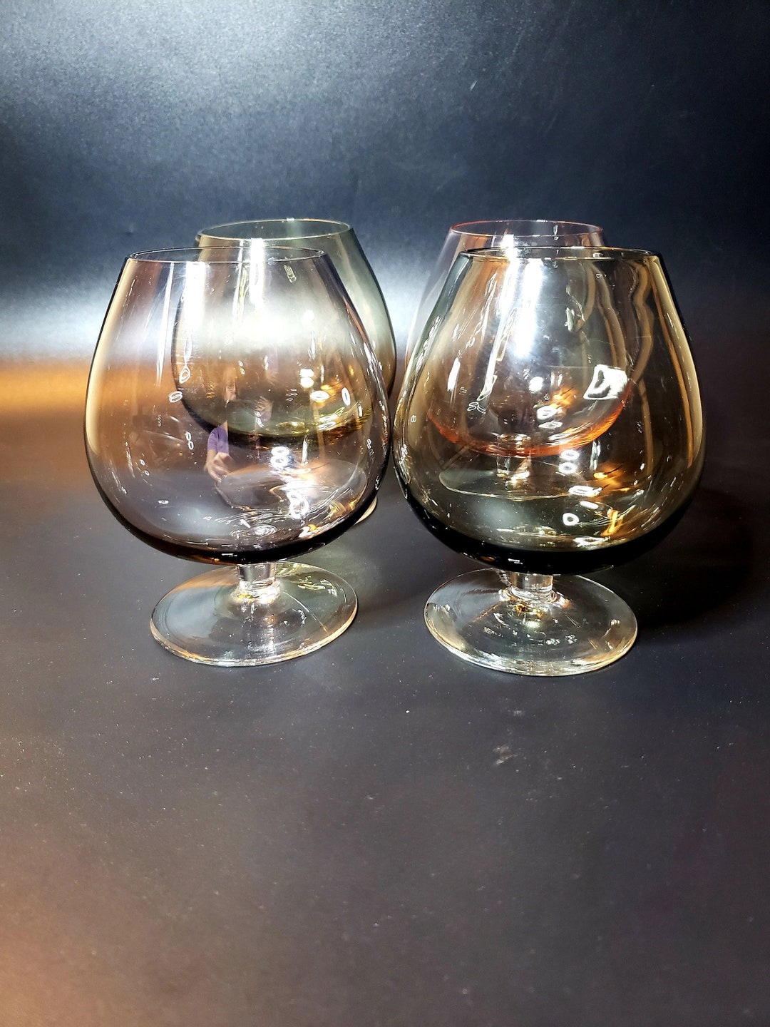 Midcentury Brandy/ Cognac Snifter Liquor/dram/shot Glass Set - Etsy