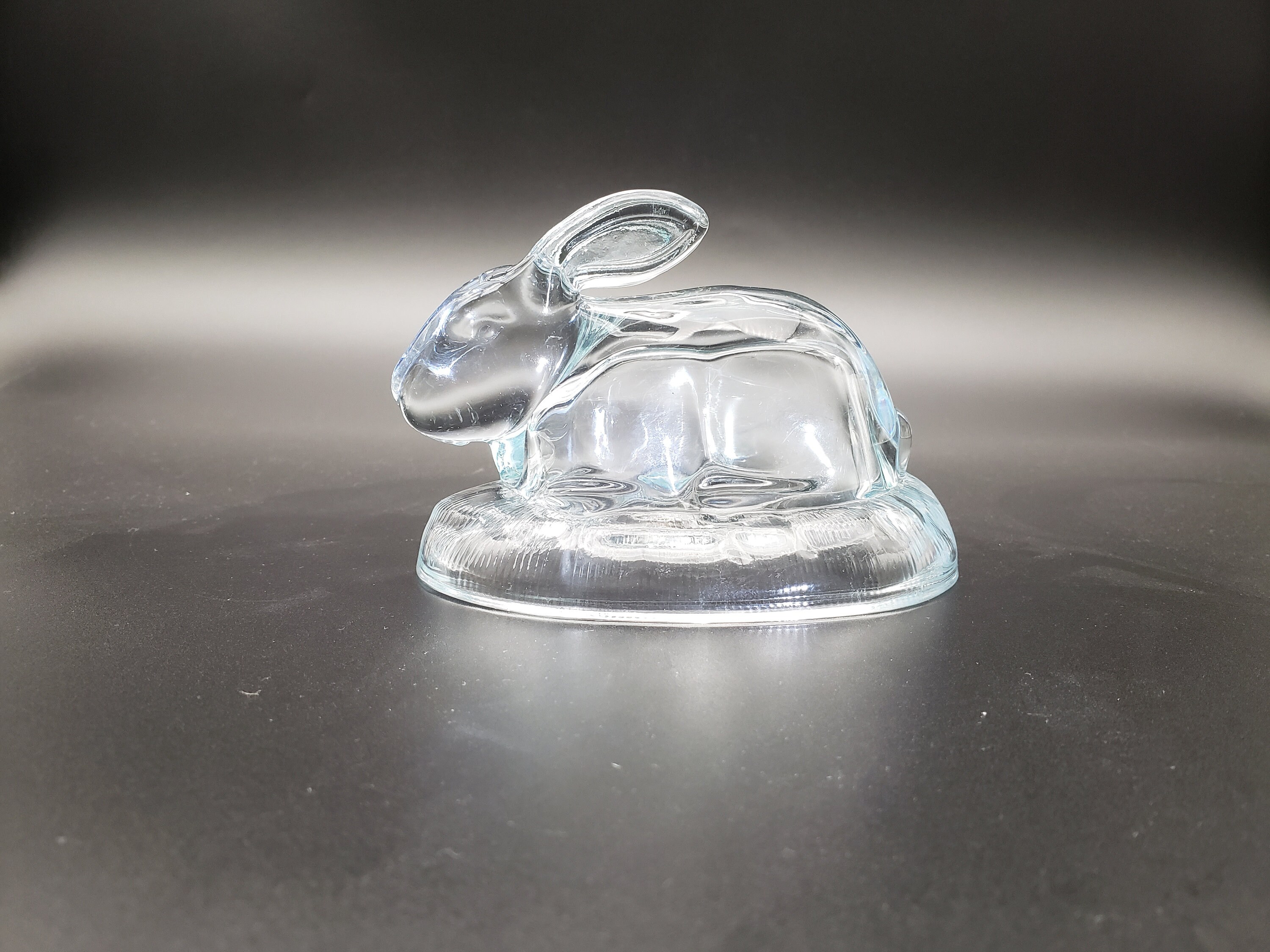 Cute Glass Bunny Figurine - Etsy