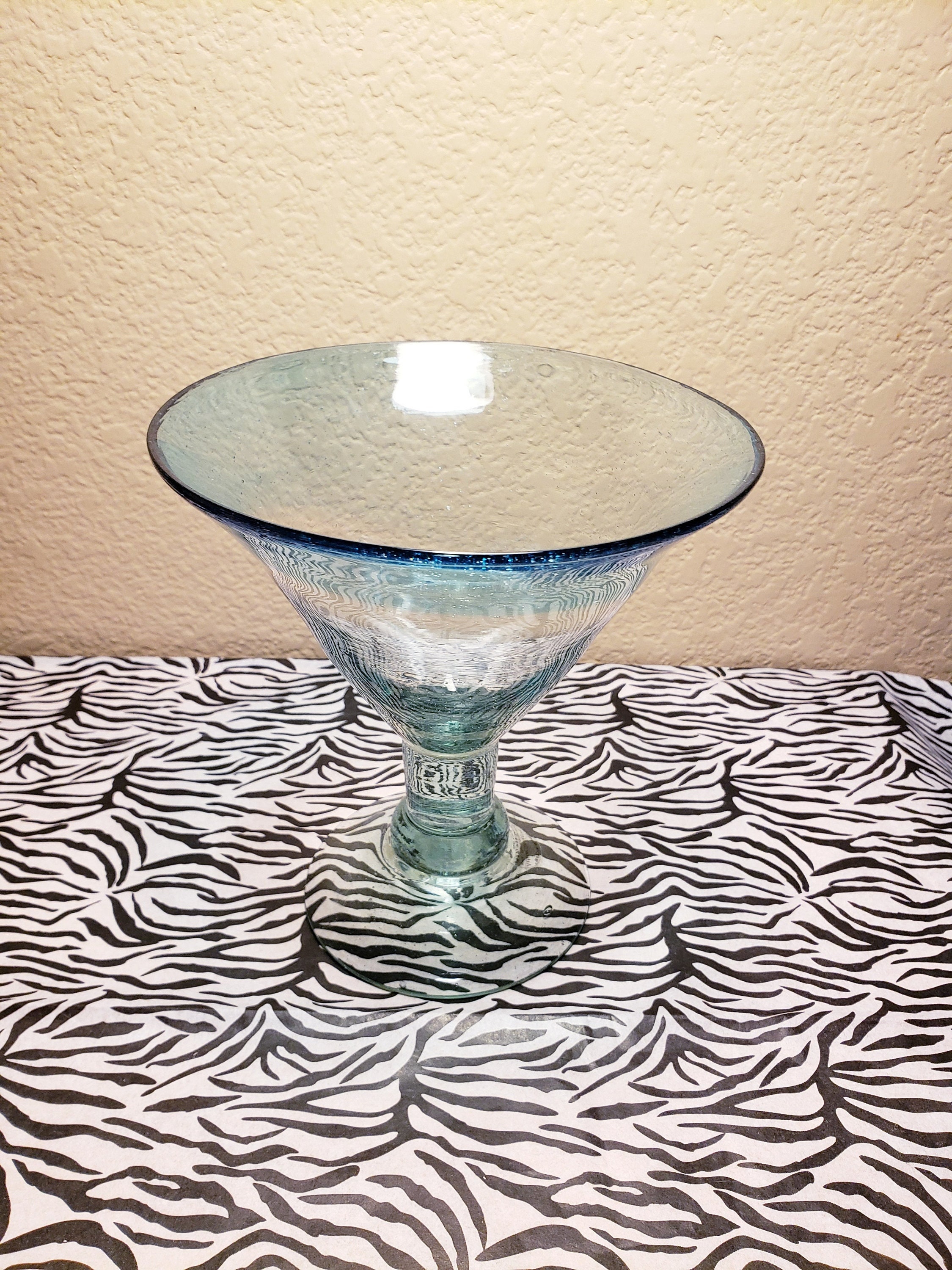 Aztecas Design Copa Conica 18 Oz Margarita Glass Hand Blown Made in ...