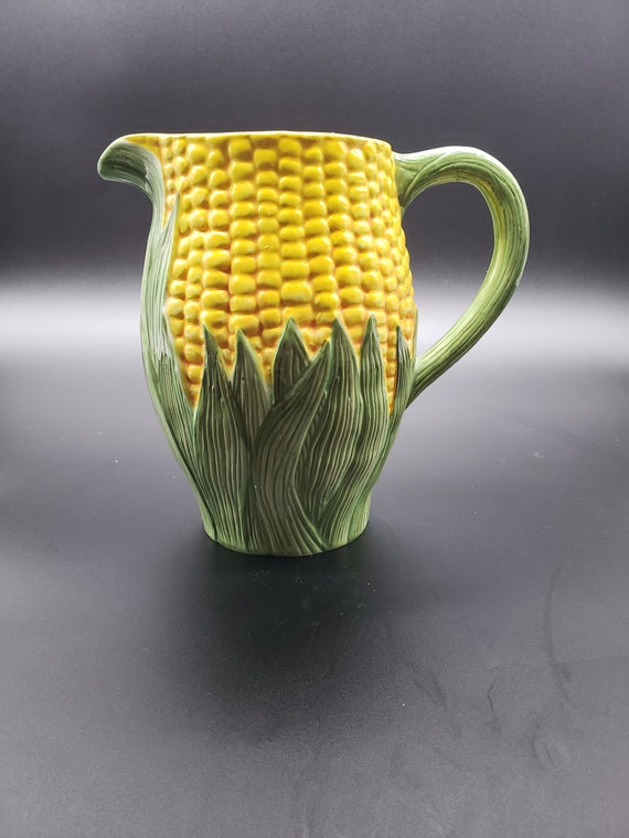 Vintage Ceramic Corn Pitcher Made in the Philippines | Etsy