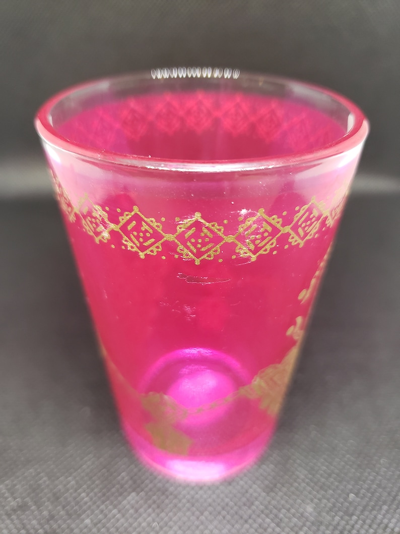 Set of 6 Moroccan Multi Colored Handmade Tea Espresso Turkish Shot ...