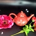 Beautiful Vintage Ceramic Maroon Tea Pot - Etsy