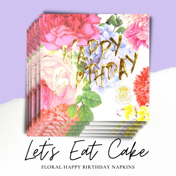 Birthday Napkins - Etsy