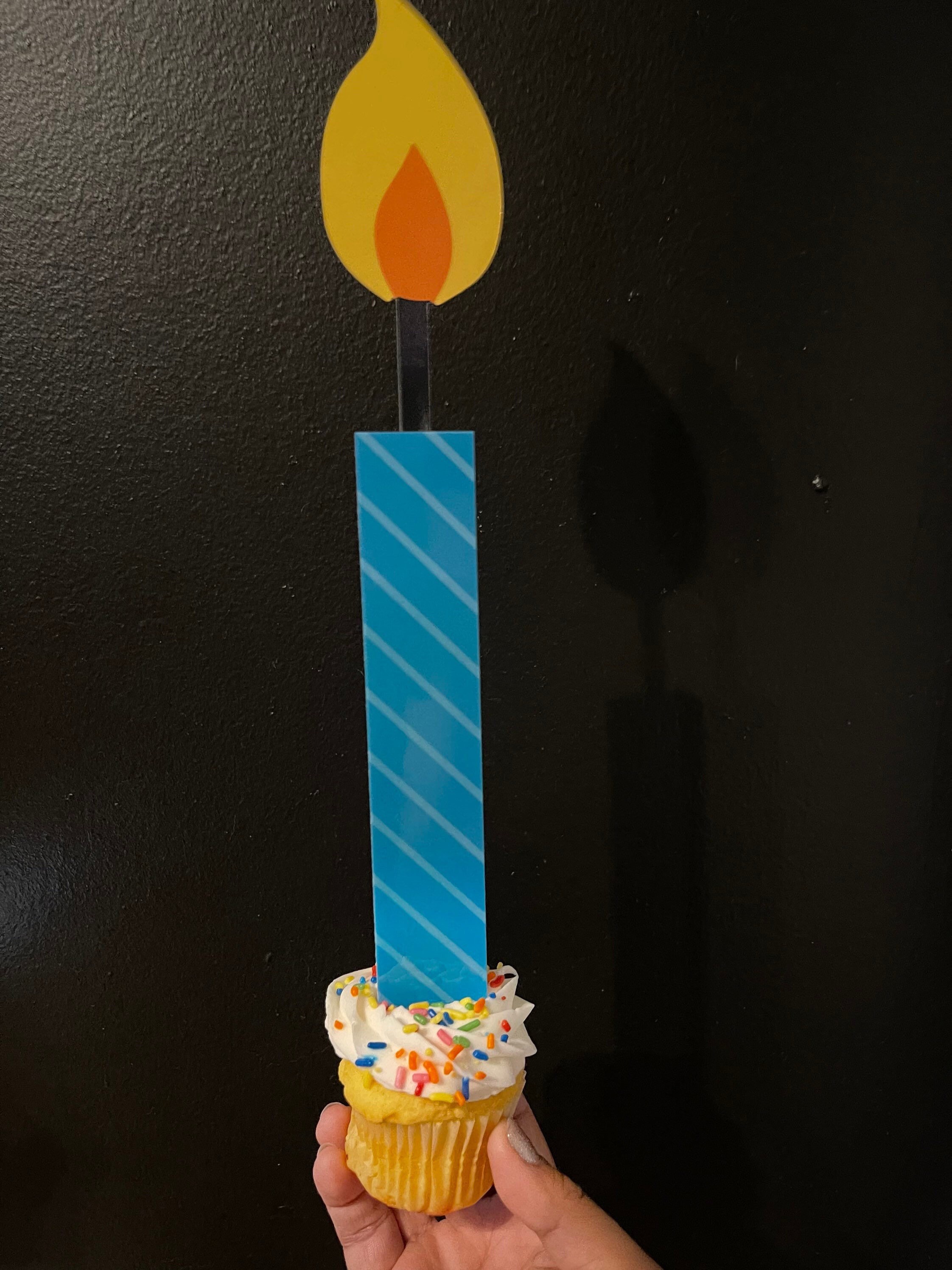 Birthday Candles, Realistic Animated Cartoon Candles, Set of 4 - Etsy