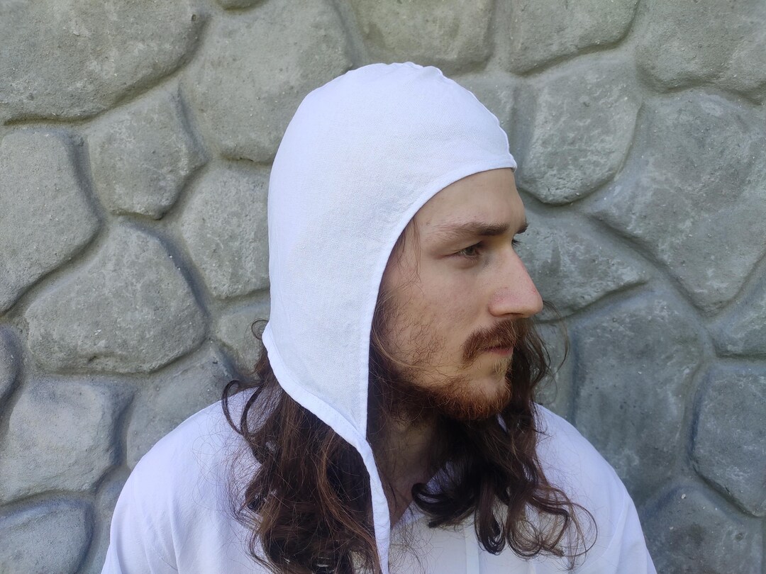 Medieval Linen Cap Coif for Reenactment, LARP, SCA - Etsy