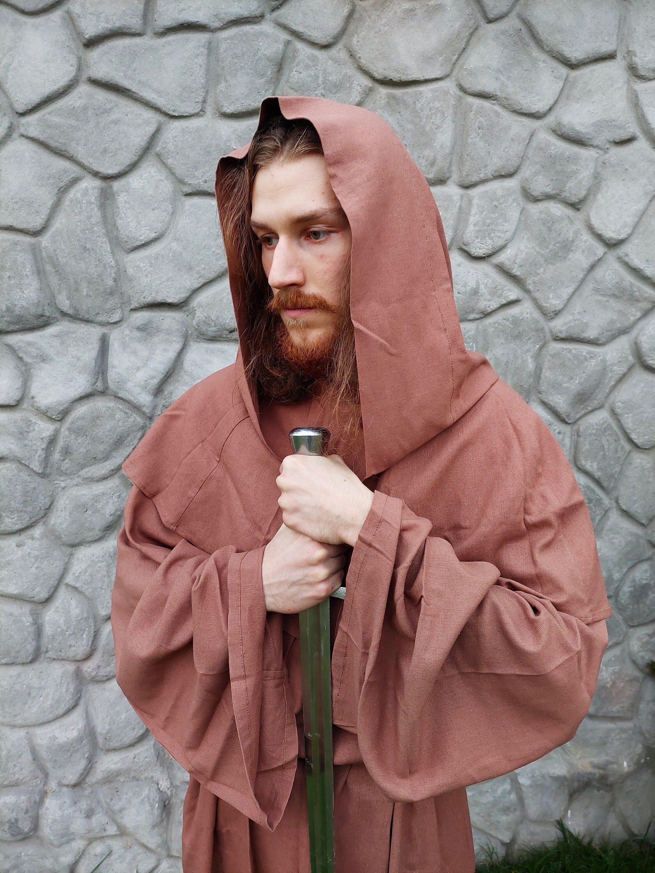 Monk Robe, Monk, Monk Cassock, Medieval Costume, Halloween Costume ...