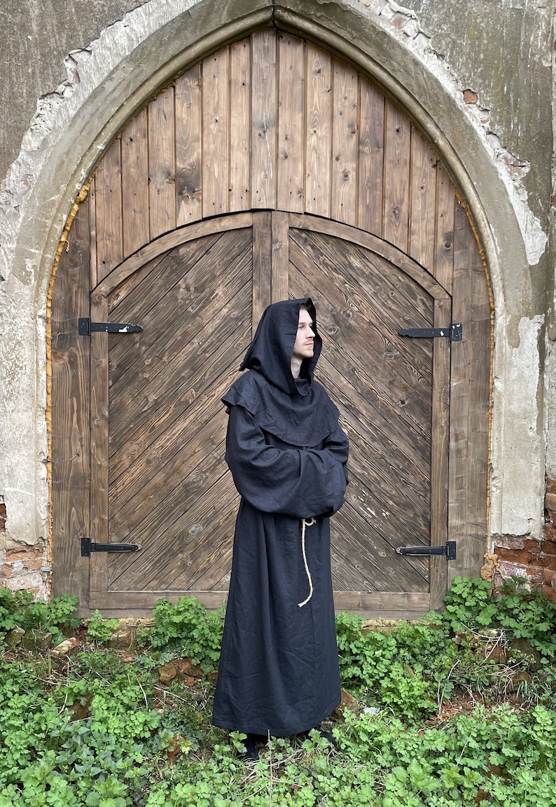 Monk Robe, Monk, Monk Cassock, Medieval Costume, Halloween Costume ...
