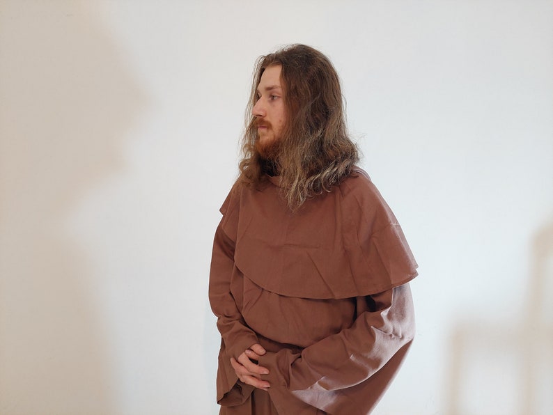 Monk Robe, Monk, Monk Cassock, Medieval Costume, Halloween Costume ...
