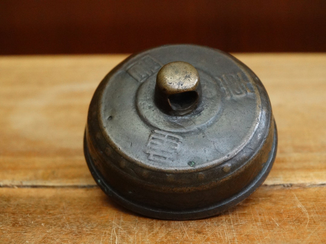 Antique Japanese Bronze Ashtray Netsuke Japan Meiji Edo Period Inro ...