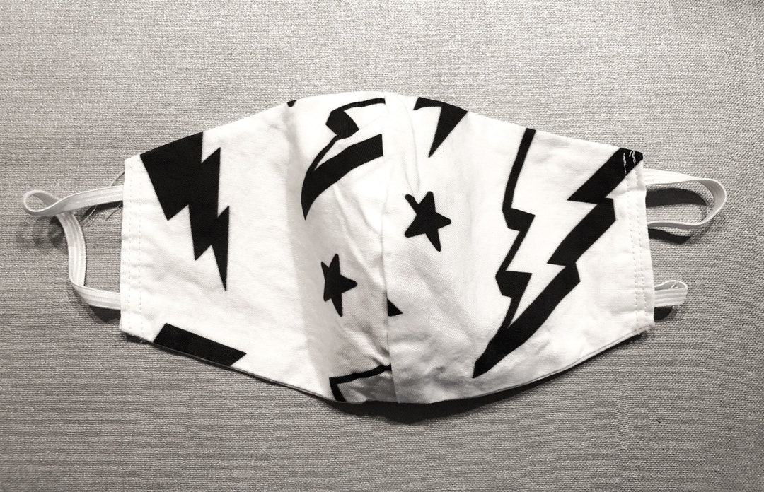 Lightning Bolts Face Mask - Etsy