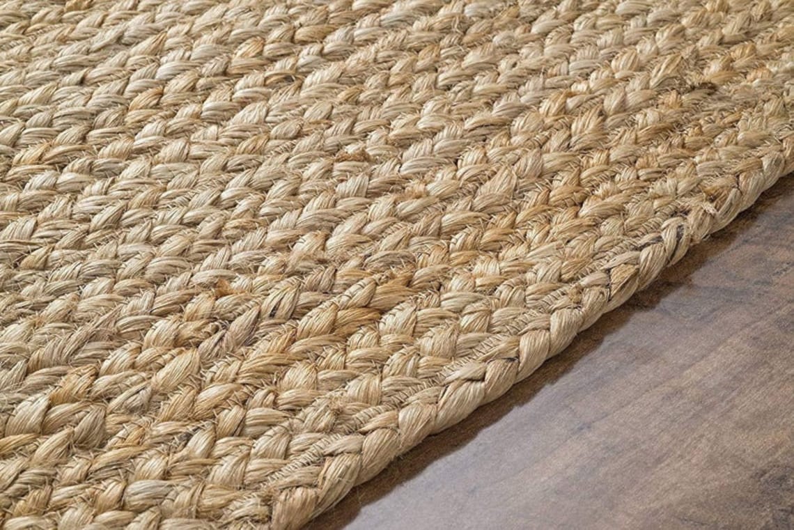 Braided Indian Jute Floor Rugs Purely Handmade Natural Jute - Etsy