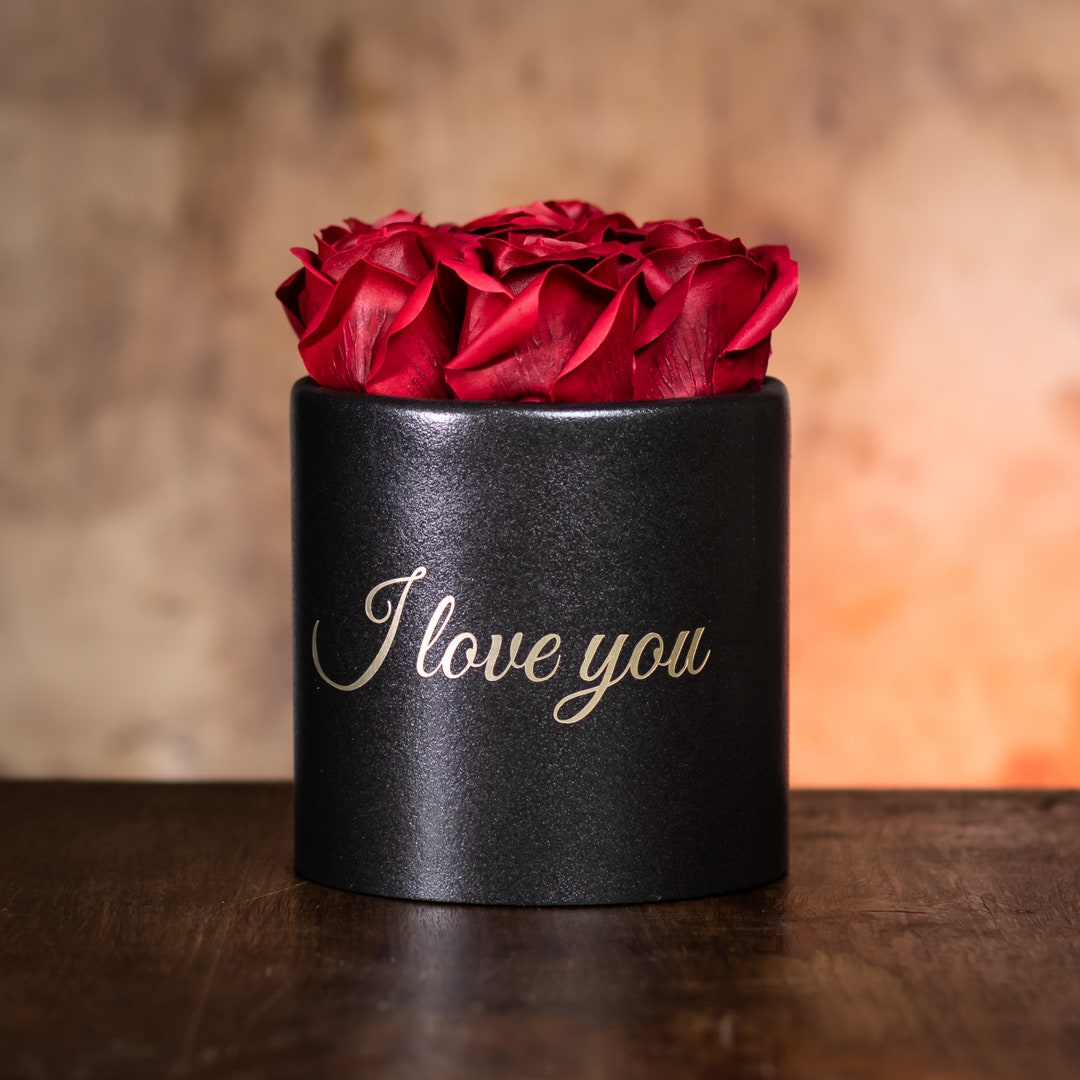 Personalized Rose Boxes: Forever ROSE Boxes Handcrafted Floral ...
