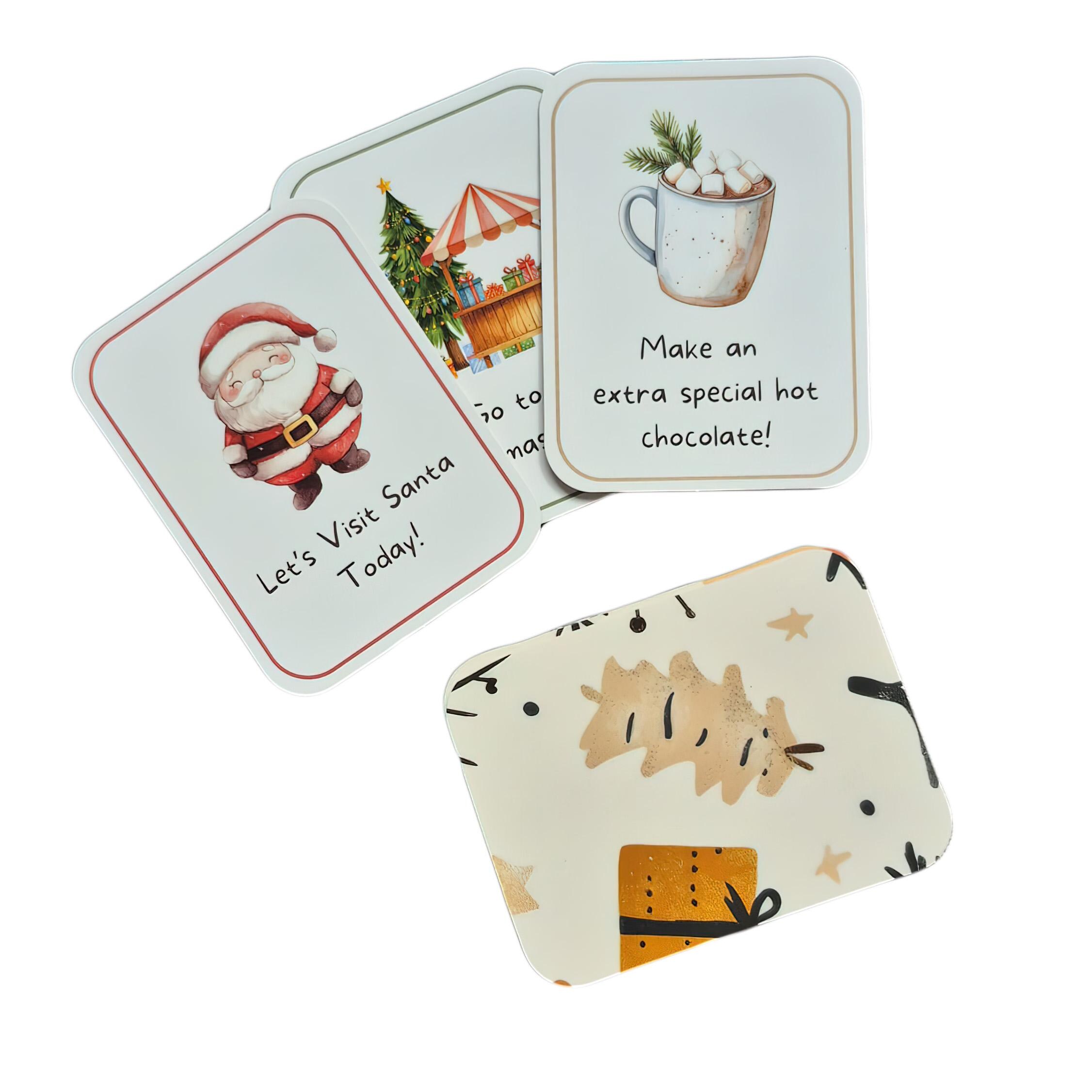 Advent Christmas Activity Cards – Pack of 24 Filler for DIY Advent ...