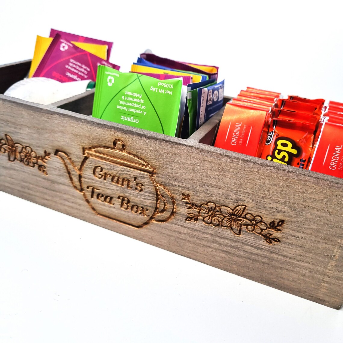 Personalised Gift Tea Box Tea Caddy Kitchen Storage | Etsy