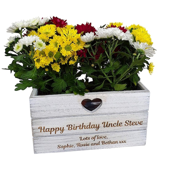 Personalised Planter Plant Pot Engraved Birthday Retirement - Etsy UK